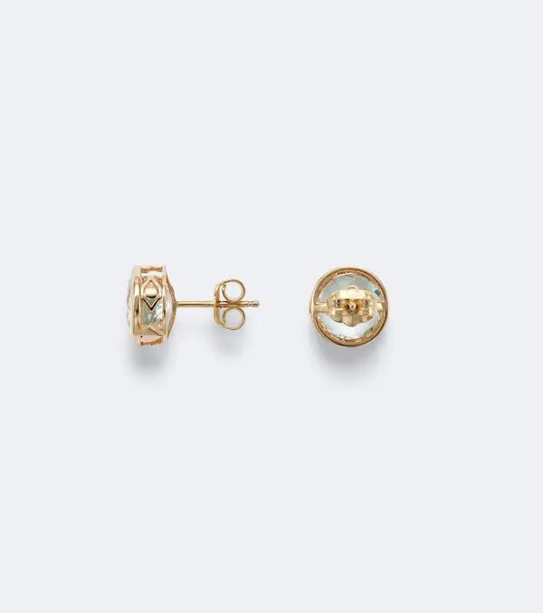 SYDNEY EVAN Icon 14kt Earrings With Aquamarines