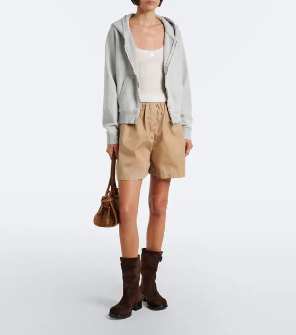 Prada Suede Biker Boots
