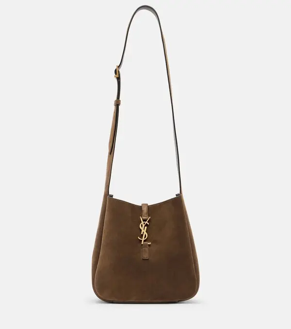 Saint Laurent Le 5 À 7 Supple Small Suede Crossbody Bag - Brown