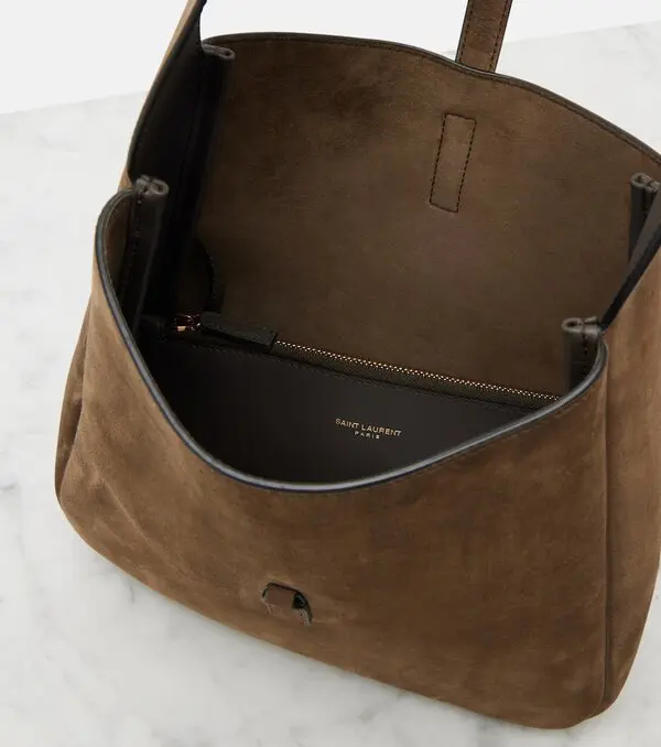 Saint Laurent Le 5 À 7 Supple Small Suede Crossbody Bag