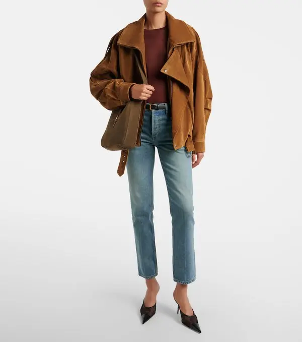 Saint Laurent Le 5 À 7 Supple Small Suede Crossbody Bag