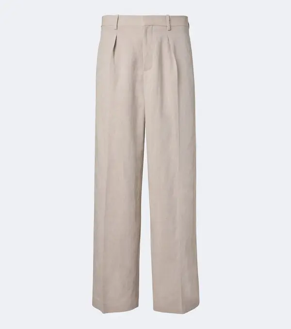 JW Anderson Linen-blend Wide-leg Pants