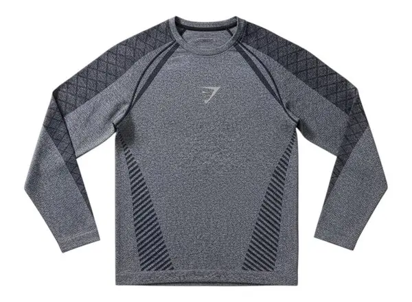GYMSHARK Devant Seamless Longsleeve Slim Fit T-shirt