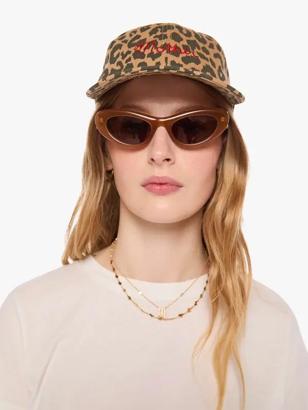 MOTHER The Hats Off Meow Baseball Cap - Red