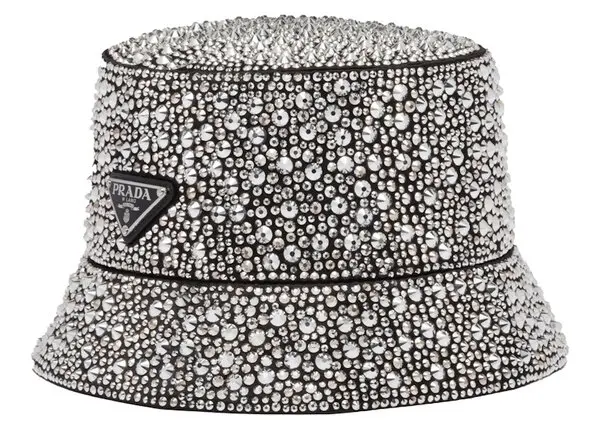 Prada Bucket Hat With Crystals