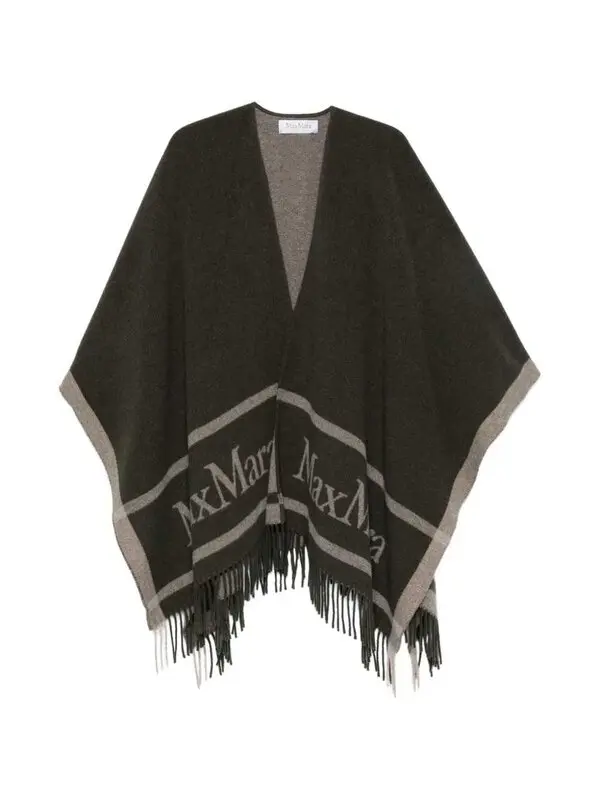 Max Mara Fringed Poncho