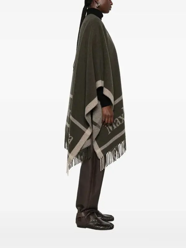 Max Mara Fringed Poncho