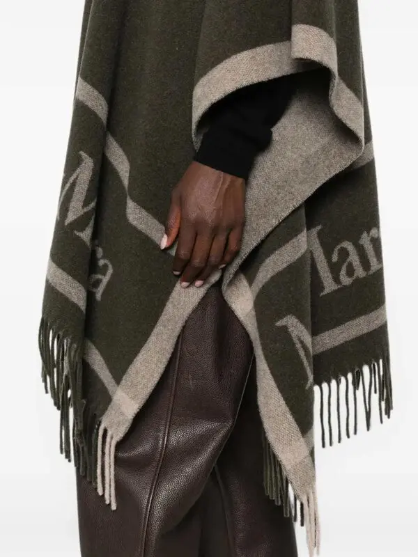 Max Mara Fringed Poncho