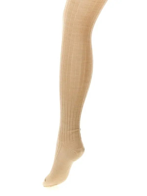 JIL SANDER Ribbed Tights