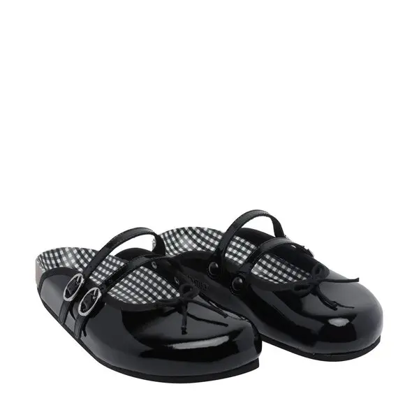 BIRKENSTOCK X REPETTO Patent Leather Bow Detailed Mary Jane Mules