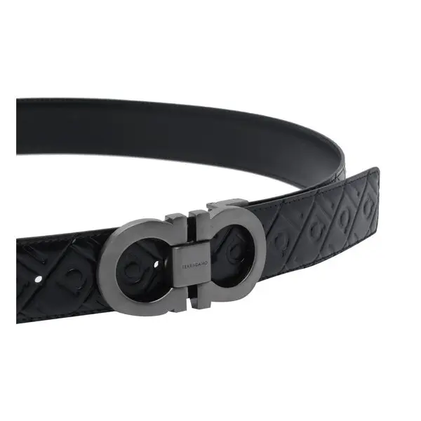 FERRAGAMO Adjustable And Reversible Gancini Belt