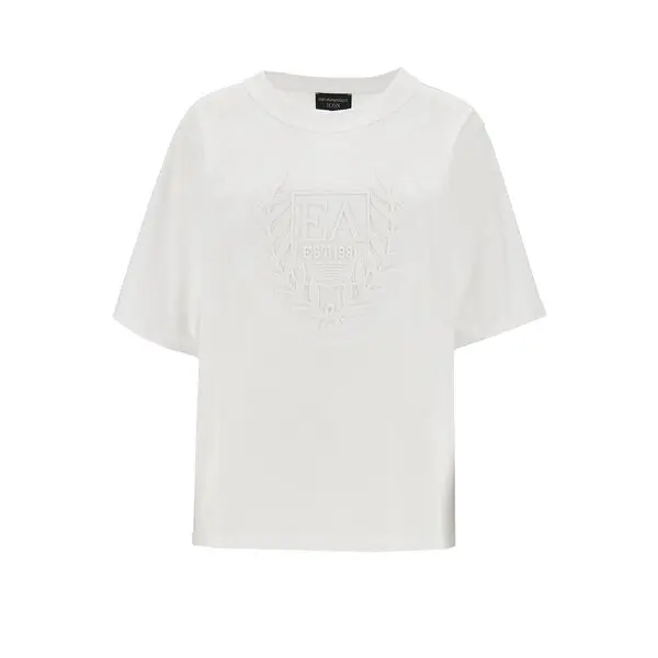 Emporio Armani Embossed Crest T-shirt - White