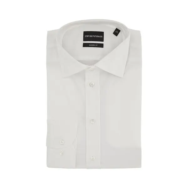 Emporio Armani Stretch Poplin Modern Fit Shirt