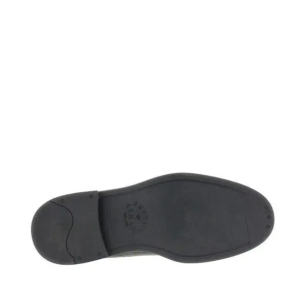 Emporio Armani Grained Leather Chelsea Boots