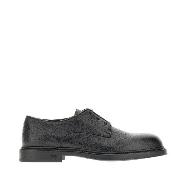 Emporio Armani Grained Leather Derby Shoes