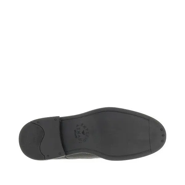 Emporio Armani Grained Leather Derby Shoes
