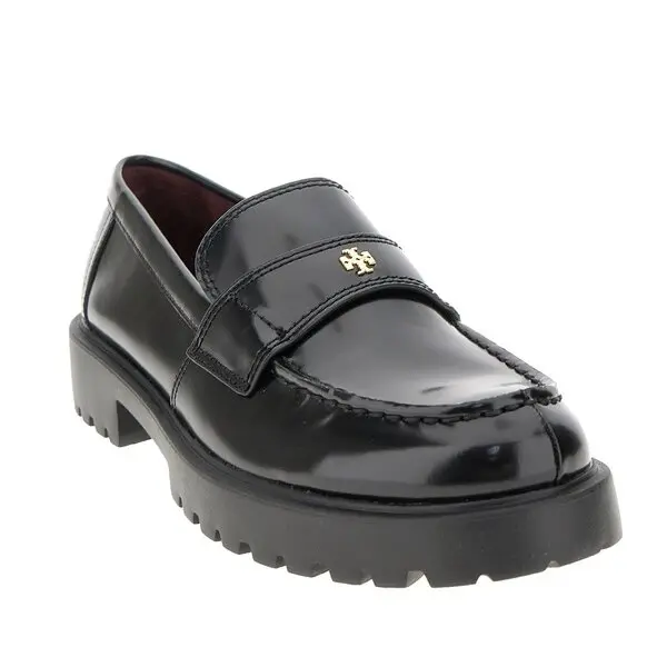 Tory Burch Spazzolato Leather Loafers With Lug Sole