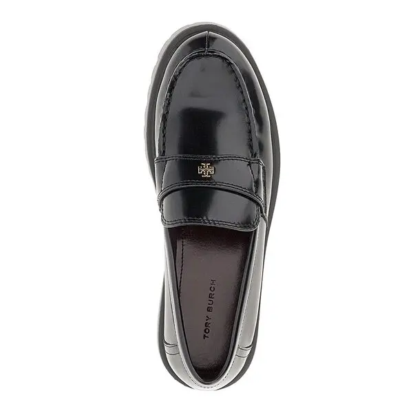 Tory Burch Spazzolato Leather Loafers With Lug Sole