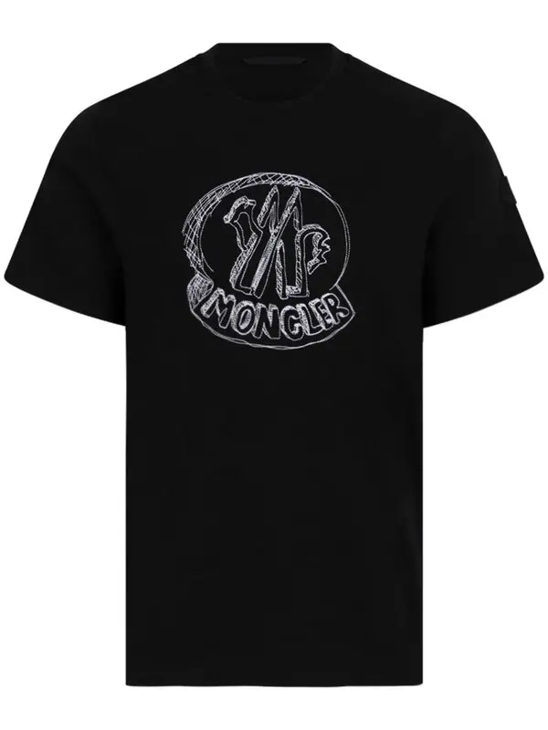Moncler T-shirt Ss - Black