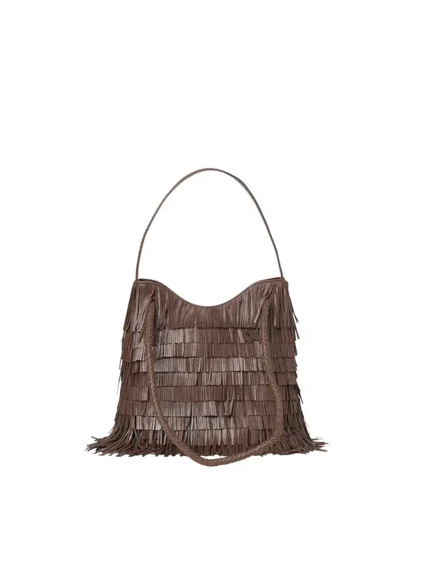 VISONA` Nappa Handbag - Brown