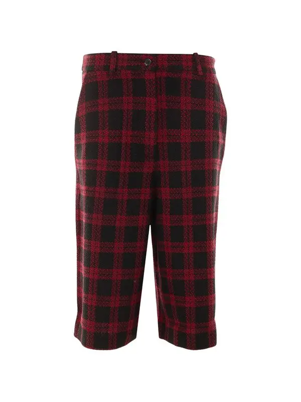 Pinko Bergenia Tweed Plaid Shorts