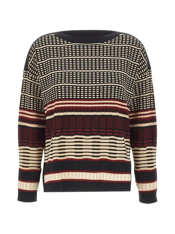 ELENA MIRO` Patterned Pullover
