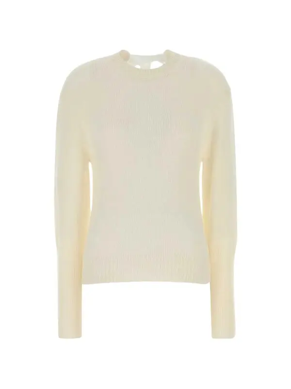 LANVIN Gros-grain Knot Detail Jumper - Gray