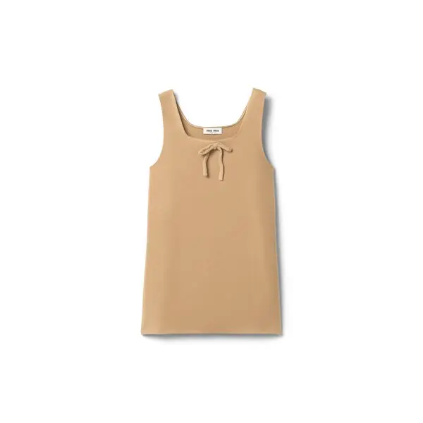 Miu Miu Waxed Double Wool Dress