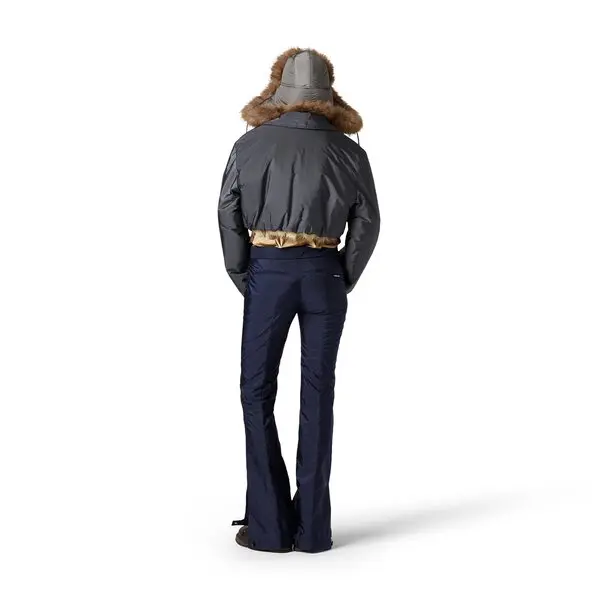 Miu Miu Technical Fabric And Shearling Blouson Jacket