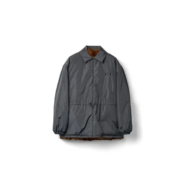 Miu Miu Technical Fabric And Shearling Blouson Jacket