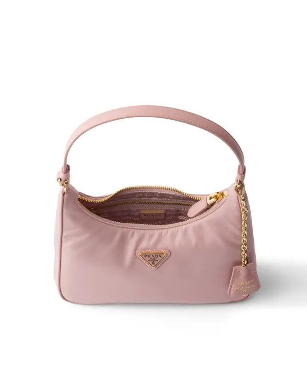 Prada Re-nylon And Saffiano Mini Bag - Pink