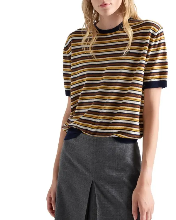Prada Striped Cashmere Sweater