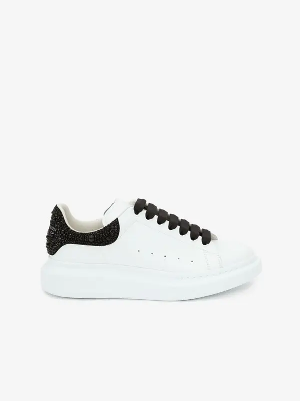 Alexander McQueen Oversized Sneakers With Crystal Embellished Heel