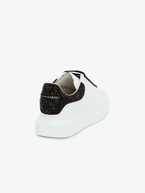 Alexander McQueen Oversized Sneakers With Crystal Embellished Heel