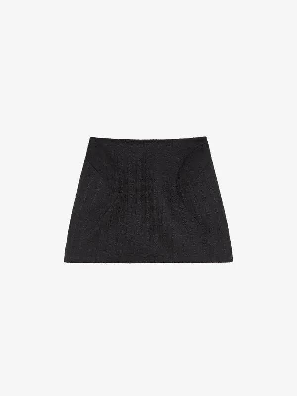 Alexander McQueen Light Tweed Mini Skirt