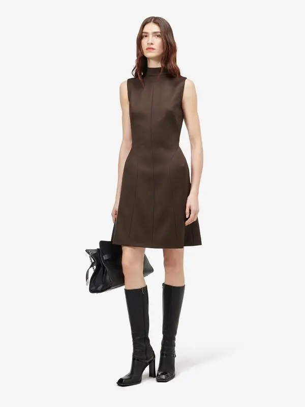Alexander McQueen Wool Barathea Mini Dress