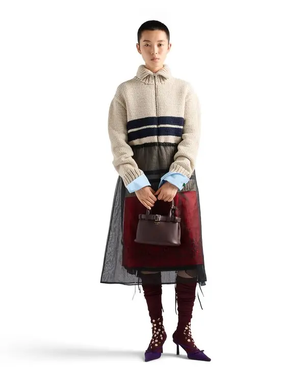 Prada Small Leather Buckle Bag