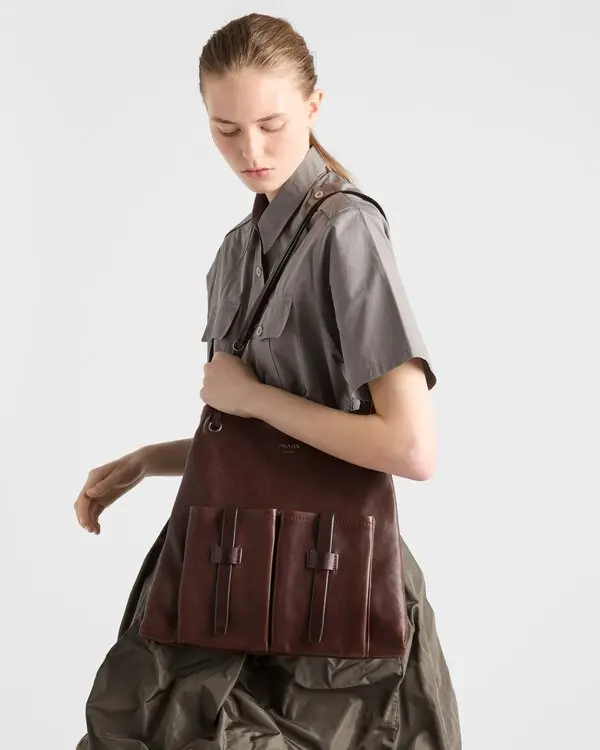Prada Route Large Leather Bag