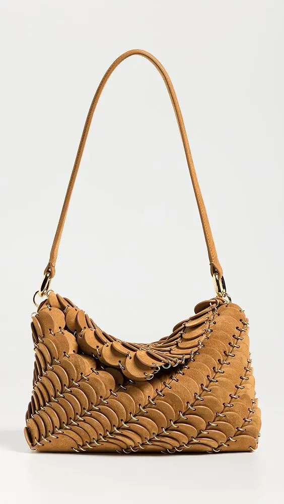 Rabanne Paco Calfskin Shoulder Clutch