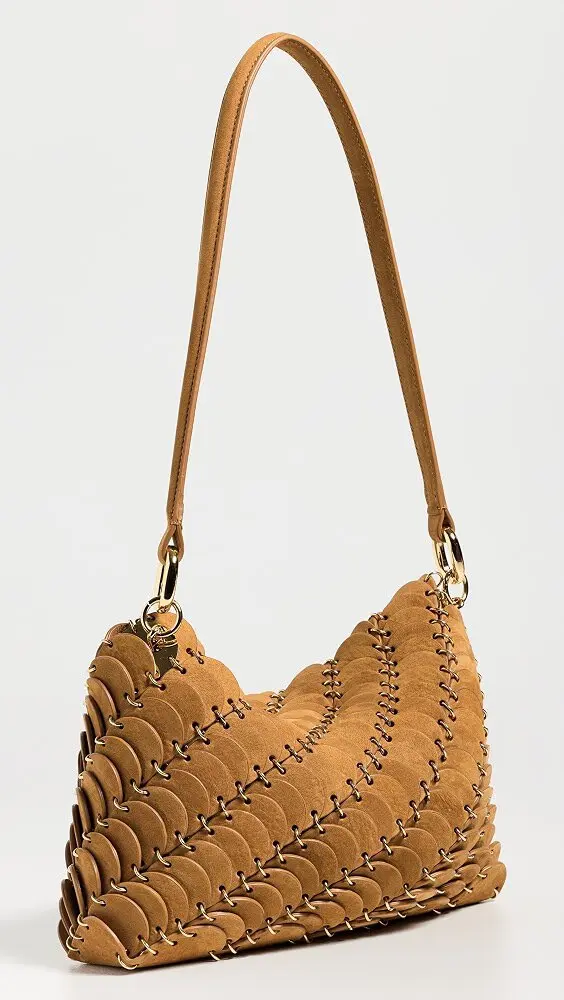 Rabanne Paco Calfskin Shoulder Clutch