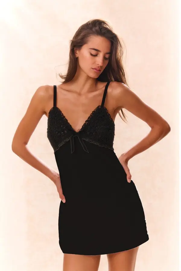 LoveShackFancy Ganette Velvet Mini Dress