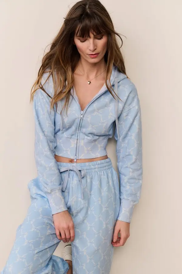 LoveShackFancy Arienne Cropped Hoodie