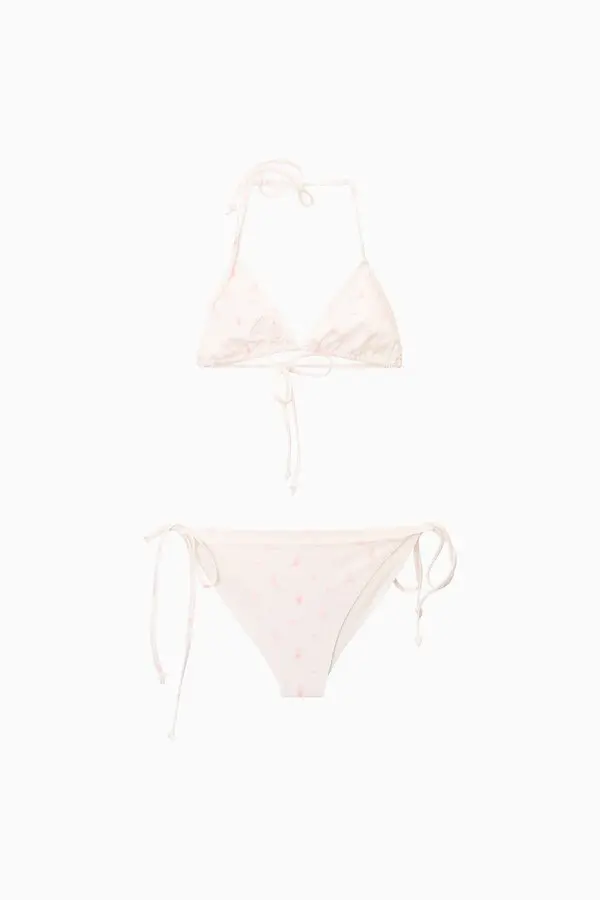 LoveShackFancy Dannie Bikini Set - Pink Icing