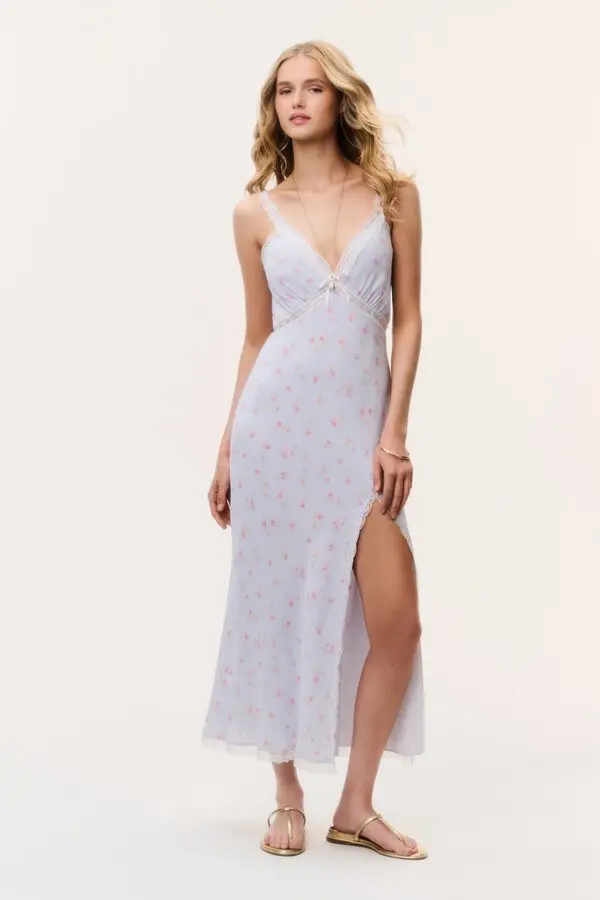 LoveShackFancy Beverly Floral Midi Dress
