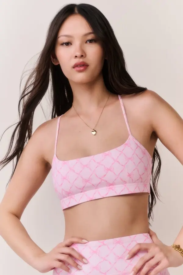 LoveShackFancy Sweetheart Cadelle Sports Bra