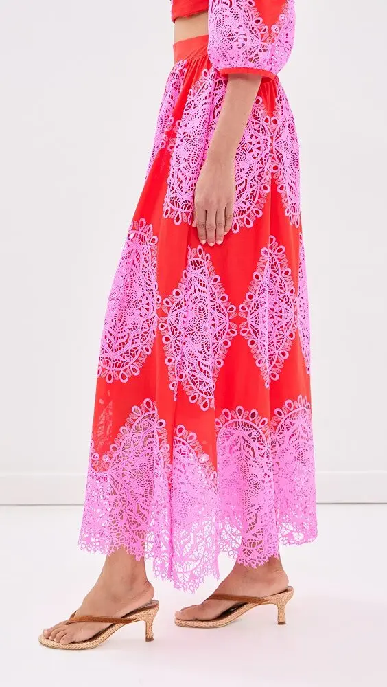Borgo De Nor Rhea Lace Skirt