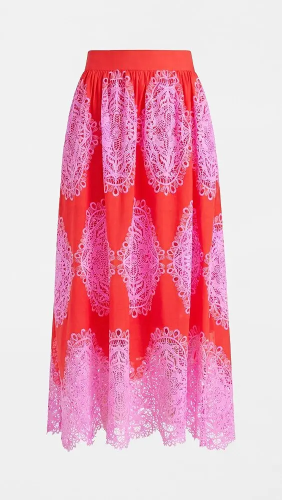 Borgo De Nor Rhea Lace Skirt