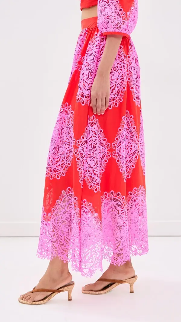 Borgo De Nor Rhea Lace Skirt