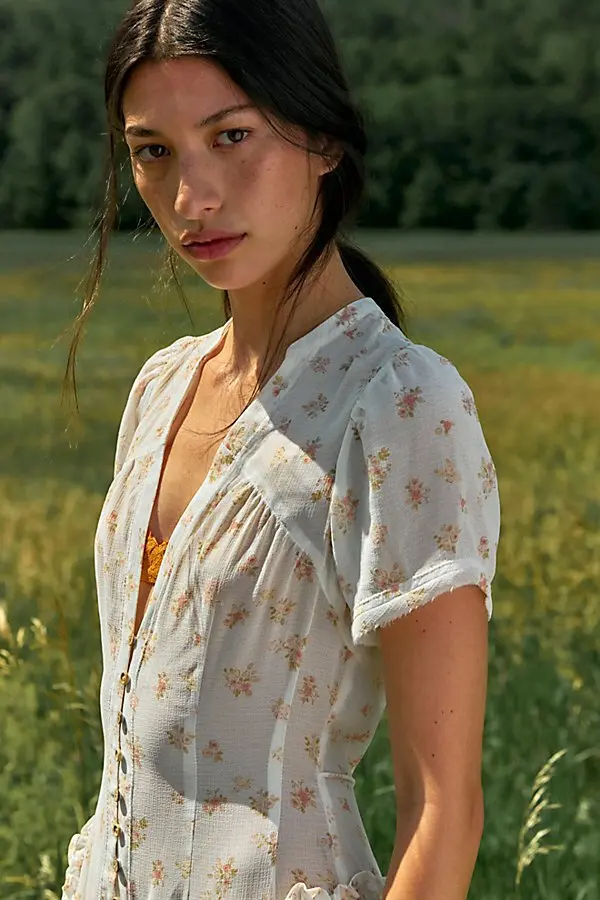 Free People Falling Petals Maxi Dress