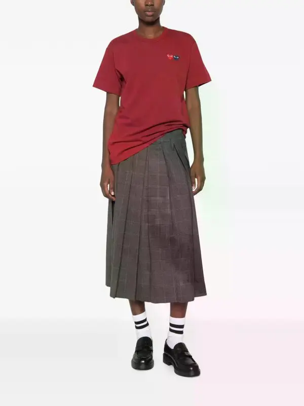 Play Comme Des Garcon Crewneck T-shirt With Heart Patch
